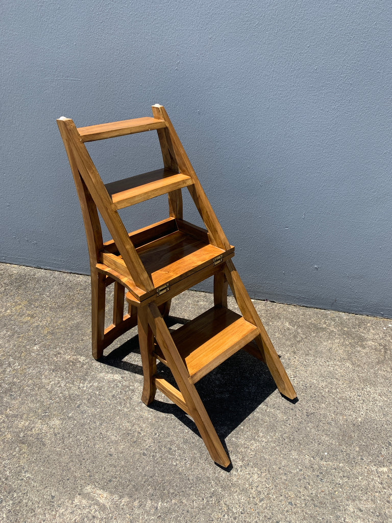 NEW!! 90010 Wholesale Library Step Ladder / Dining Chair / Wooden ...