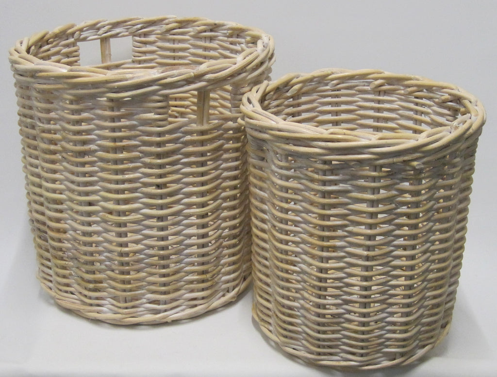 Set of 2 Planters Wholesale / Rattan / Cane / Wicker – Radiant Imports