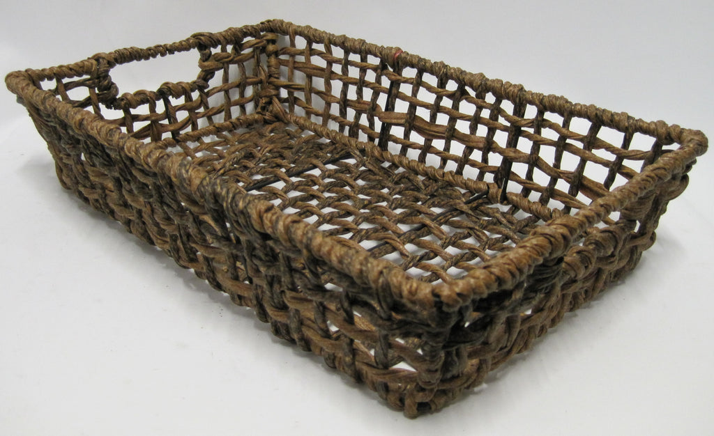 Rectangle Plastic Open Weave Tray Wholesale / Hamper – Radiant Imports
