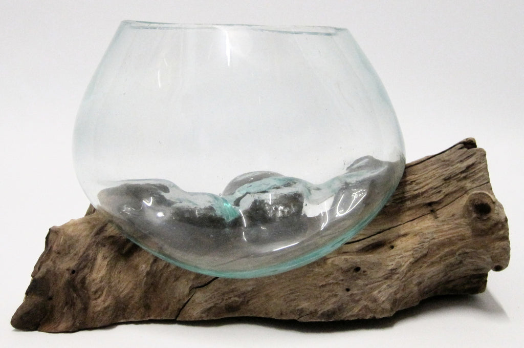 Melted Glass Bowls on Driftwood Wholesale – Radiant Imports